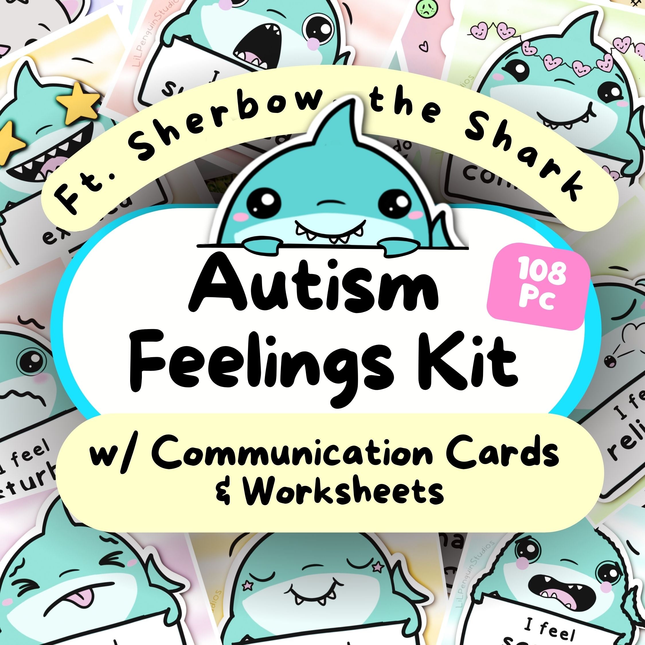 Feelings Communication Cards with Energy Levels | LiL Penguin Studios