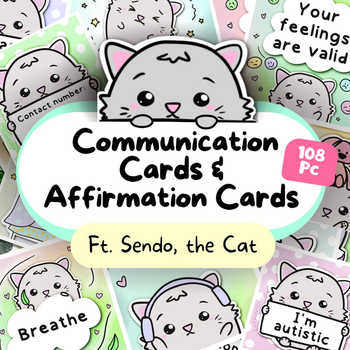 Communication Cards, Affirmations, Grounding – LiL Penguin Studios