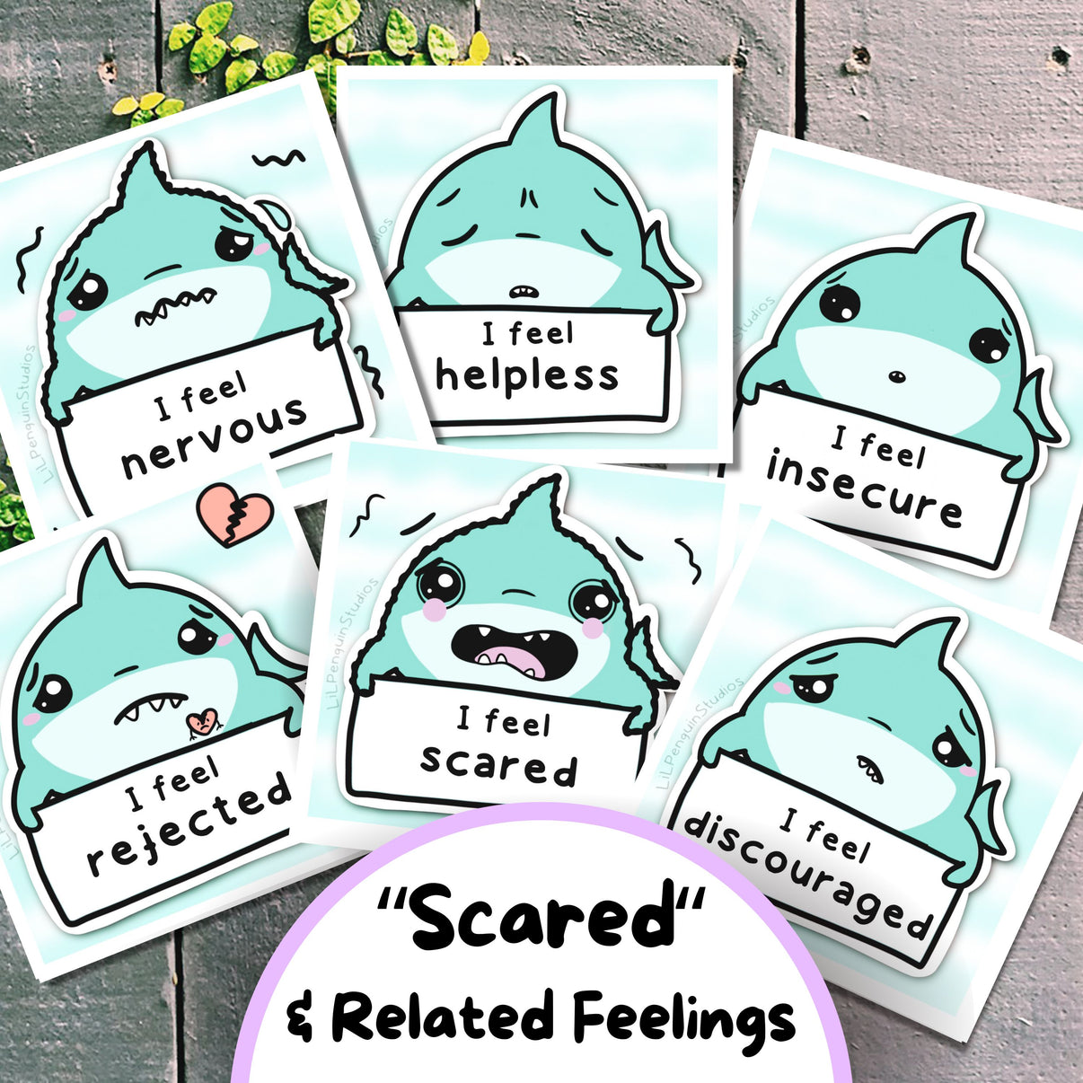 Feelings Autism Communication Cards | LiL Penguin Studios