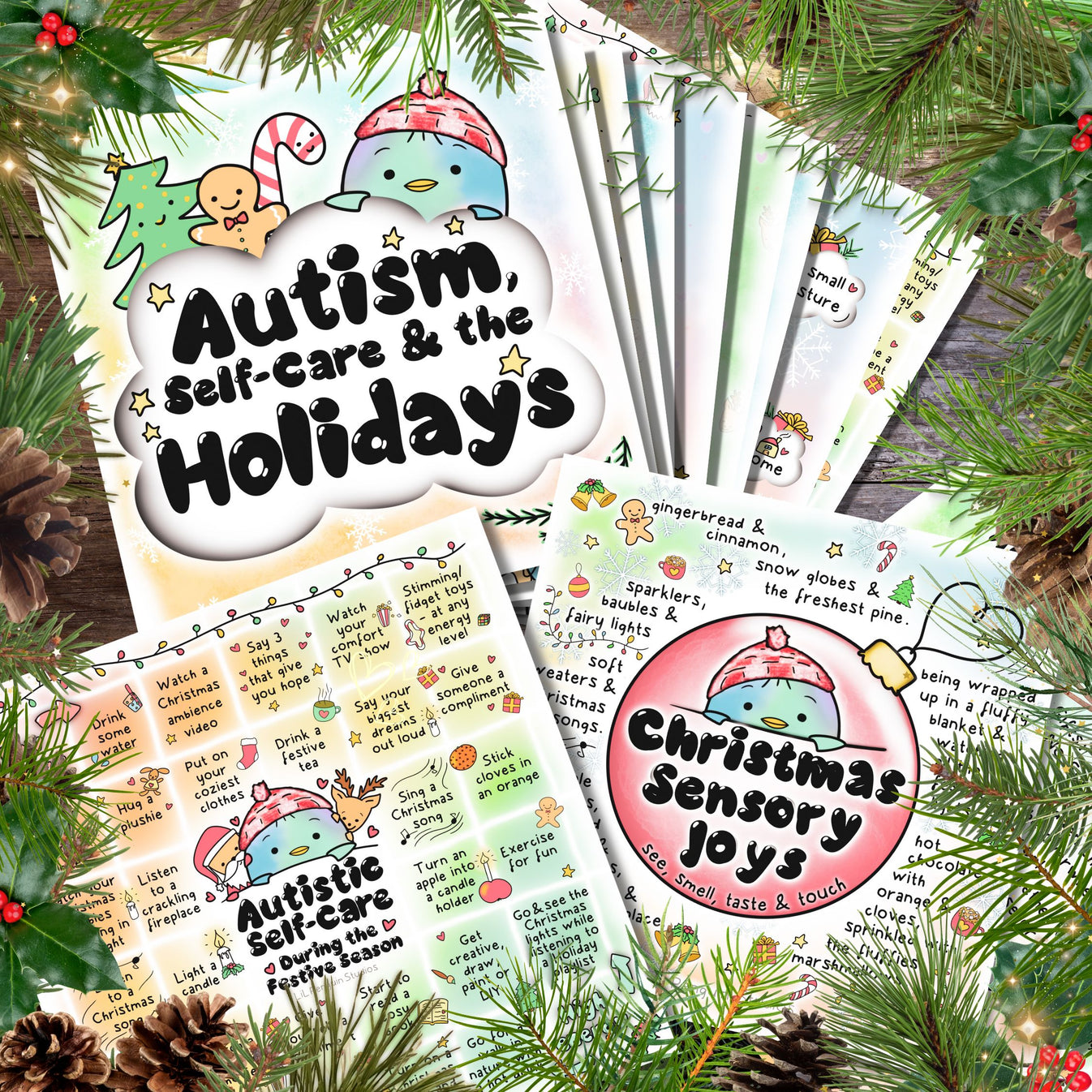 Christmas Autistic Self-Care Bundle | LiL penguin Studios – LiL Penguin ...