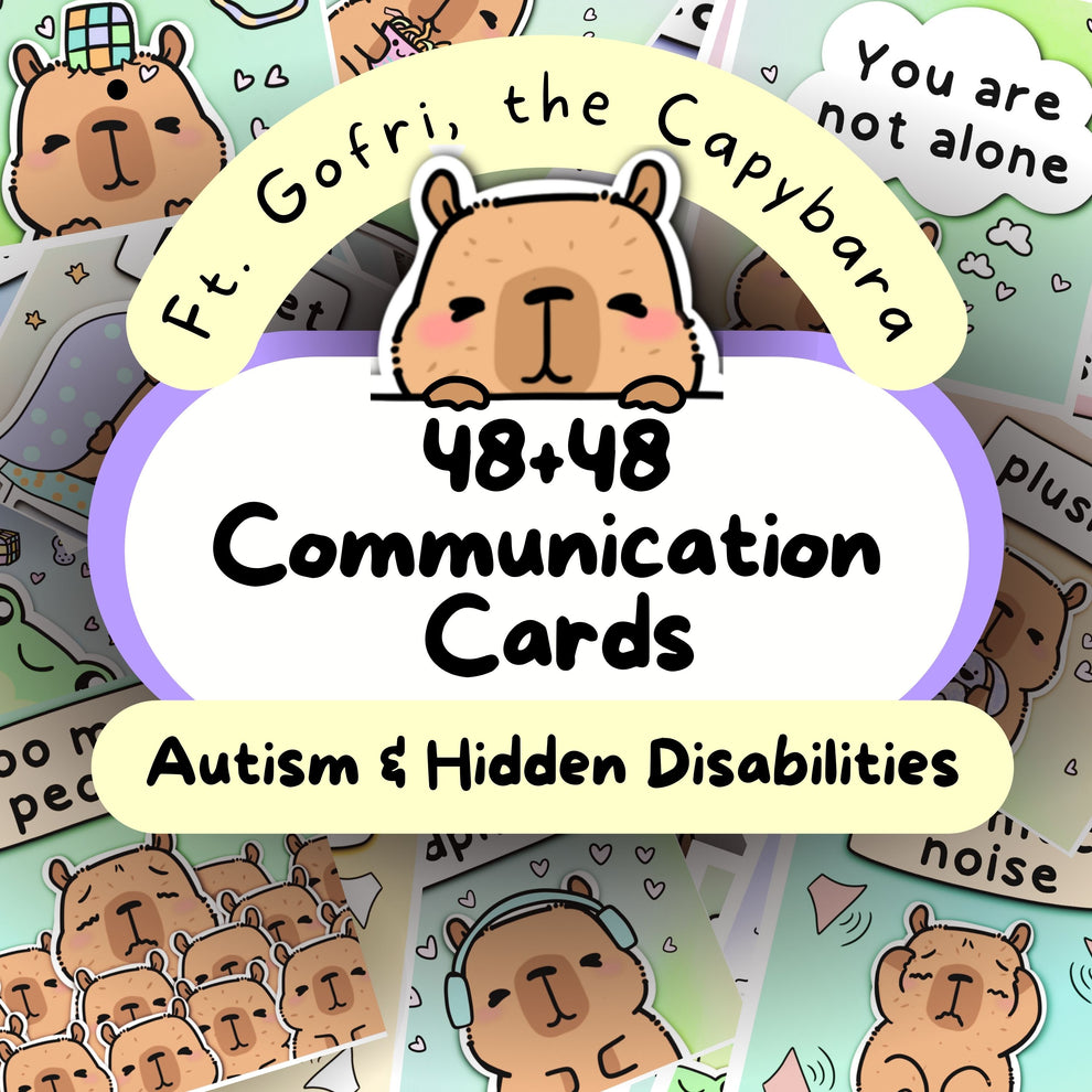 Capybara Autism Communication Cards | LiL Penguin Studios