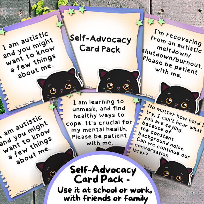 Autistic Self-Advocacy Cards | LiL Penguin Studios