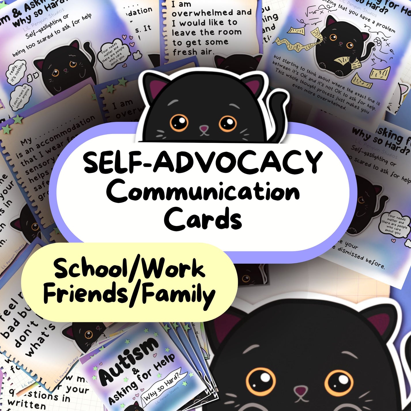 Autistic Self-Advocacy Cards | LiL Penguin Studios
