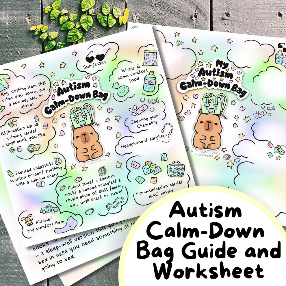 Capybara Autism Calm-Down Bag Guide | LiL Penguin Studios