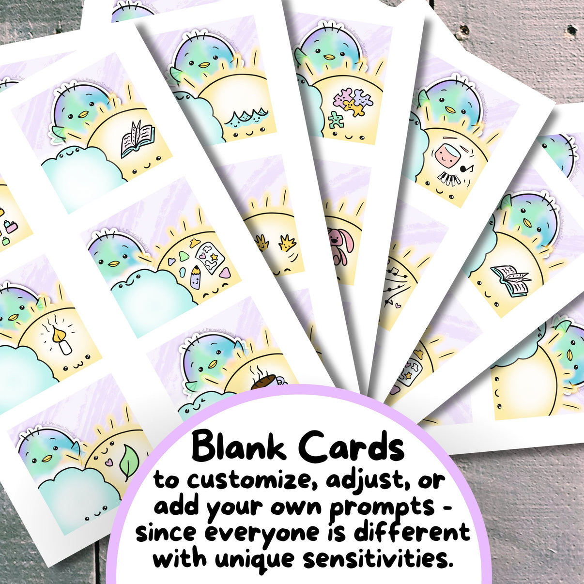 Printable Sensory Cards (Autism, ADHD) | LiL Penguin Studios