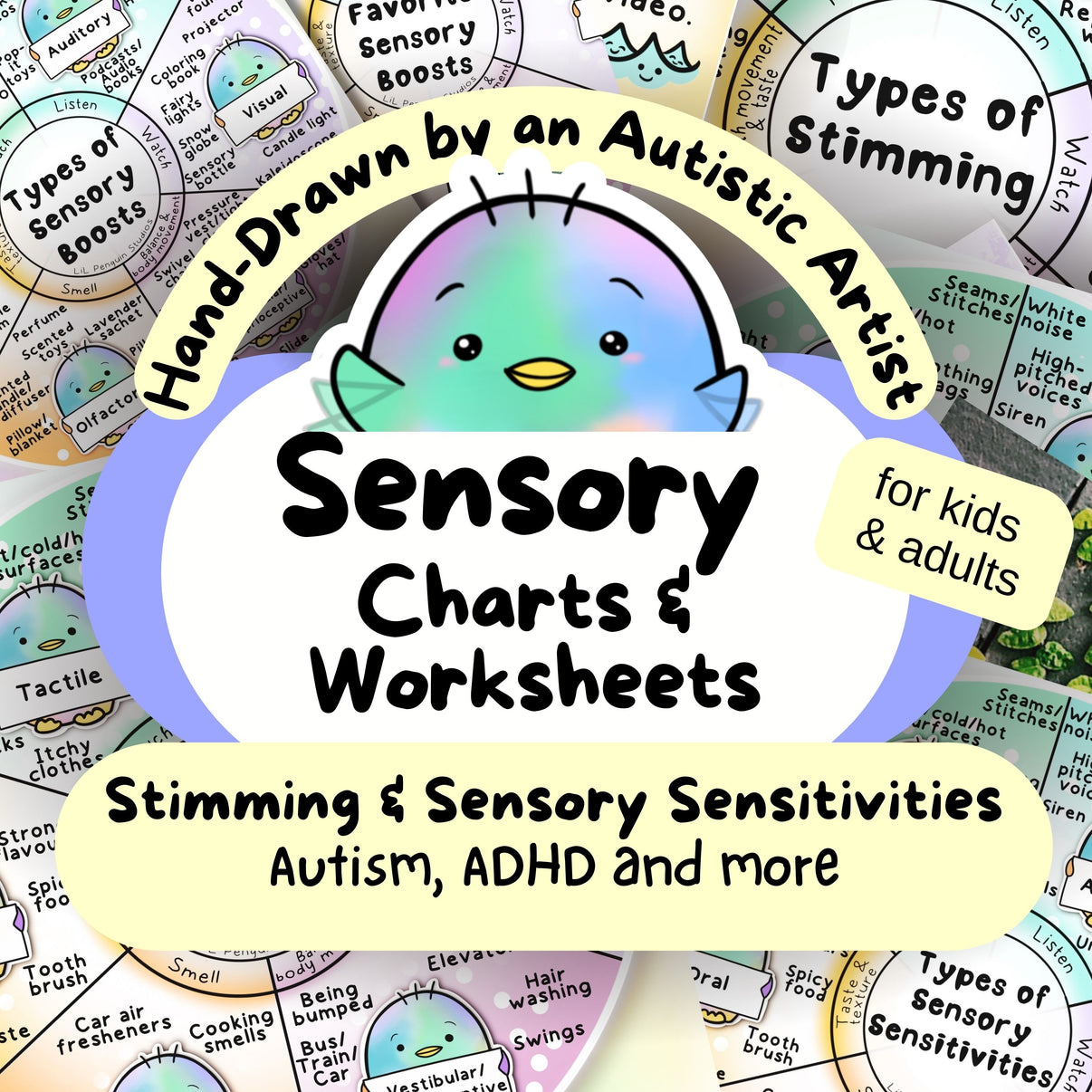 Sensory Charts and Worksheets | LiL Penguin Studios