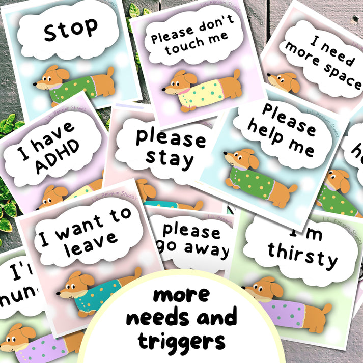Dachshund Communication Cards Bundle | LiL Penguin Studios