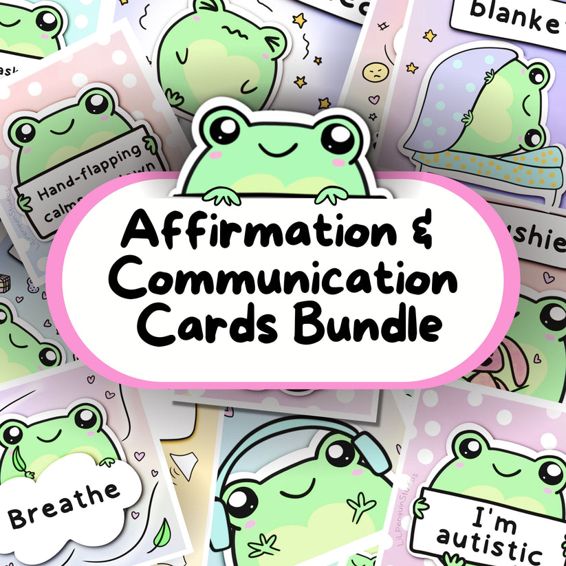 Frog Communication Cards and Affirmations | LiL Penguin Studios