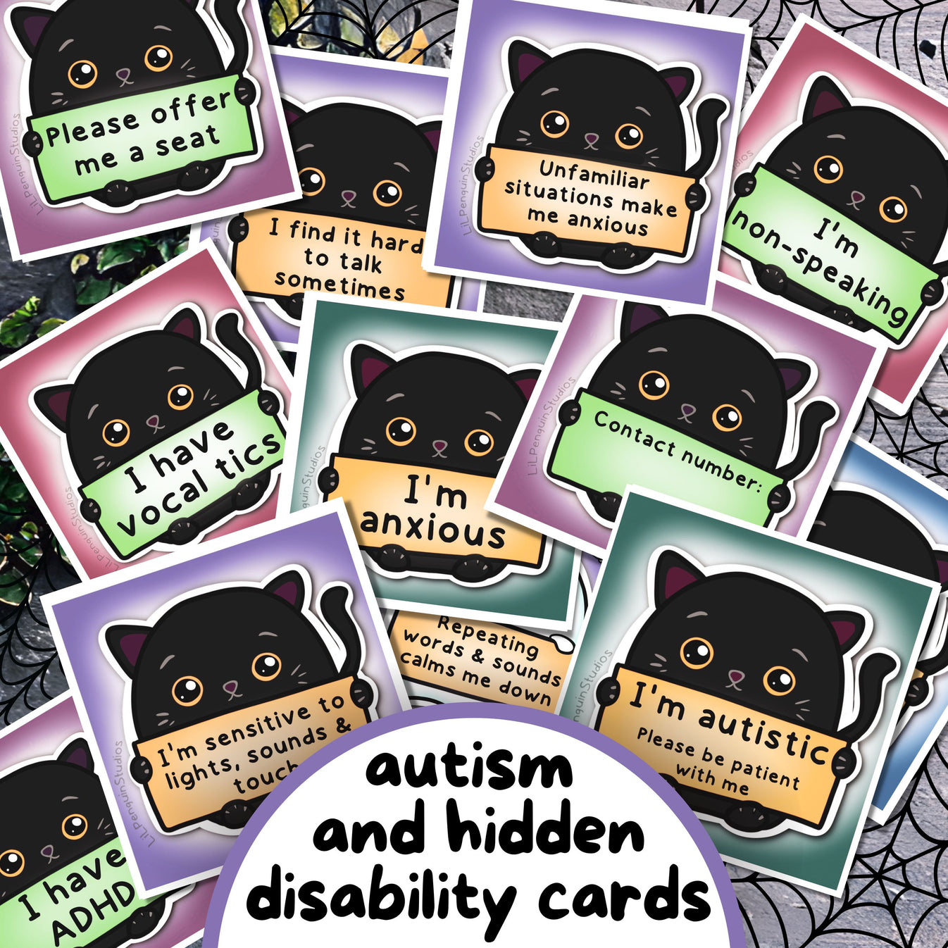 Autism Communication Cards for Adults | LiL Penguin Studios