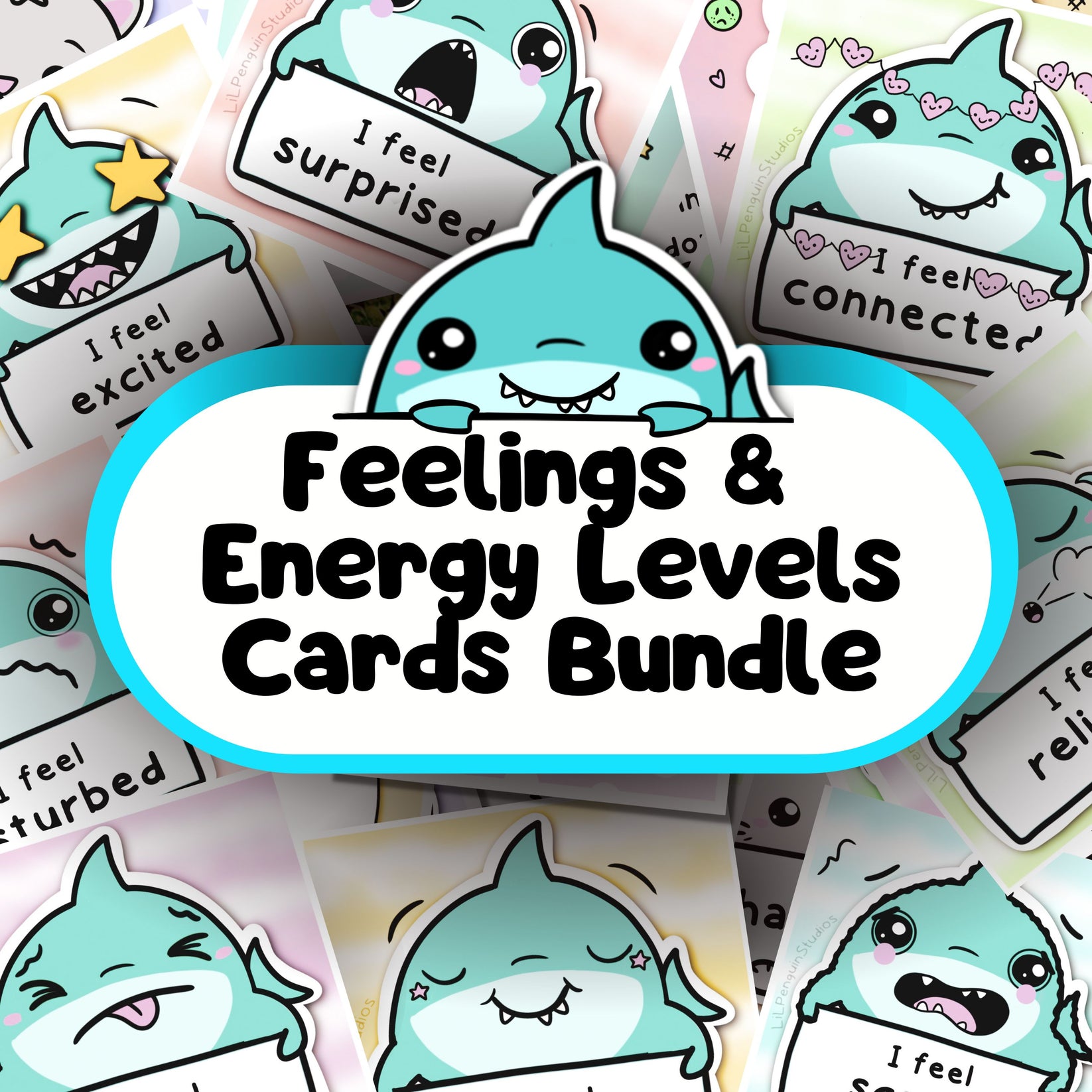 Feelings Autism Communication Cards | LiL Penguin Studios
