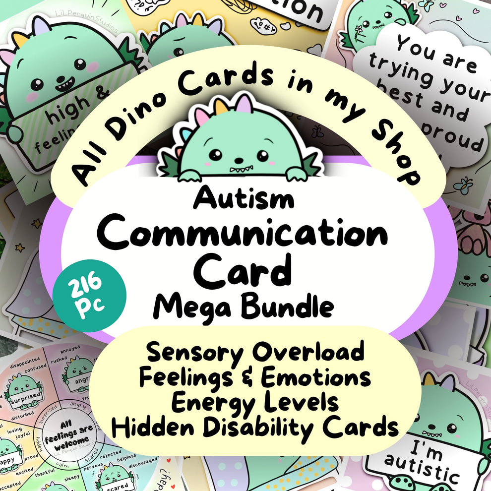 Printable Communication Cards for Autism | LiL Penguin Studios