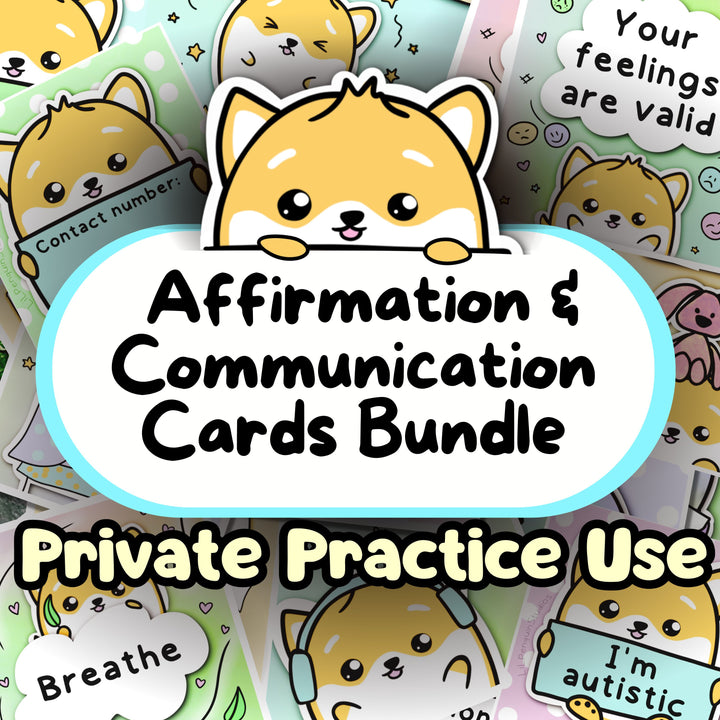 Kawaii Communication Cards & Affirmations | LiL Penguin Studios