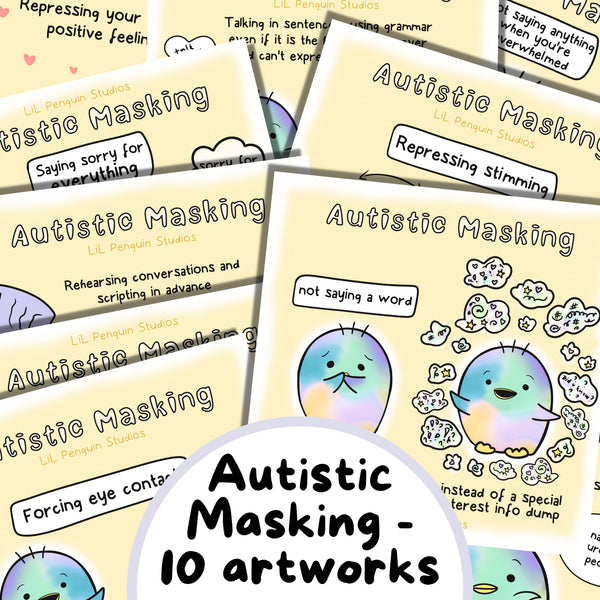 'Autistic Unmasking' Printable Zine | LiL Penguin Studios