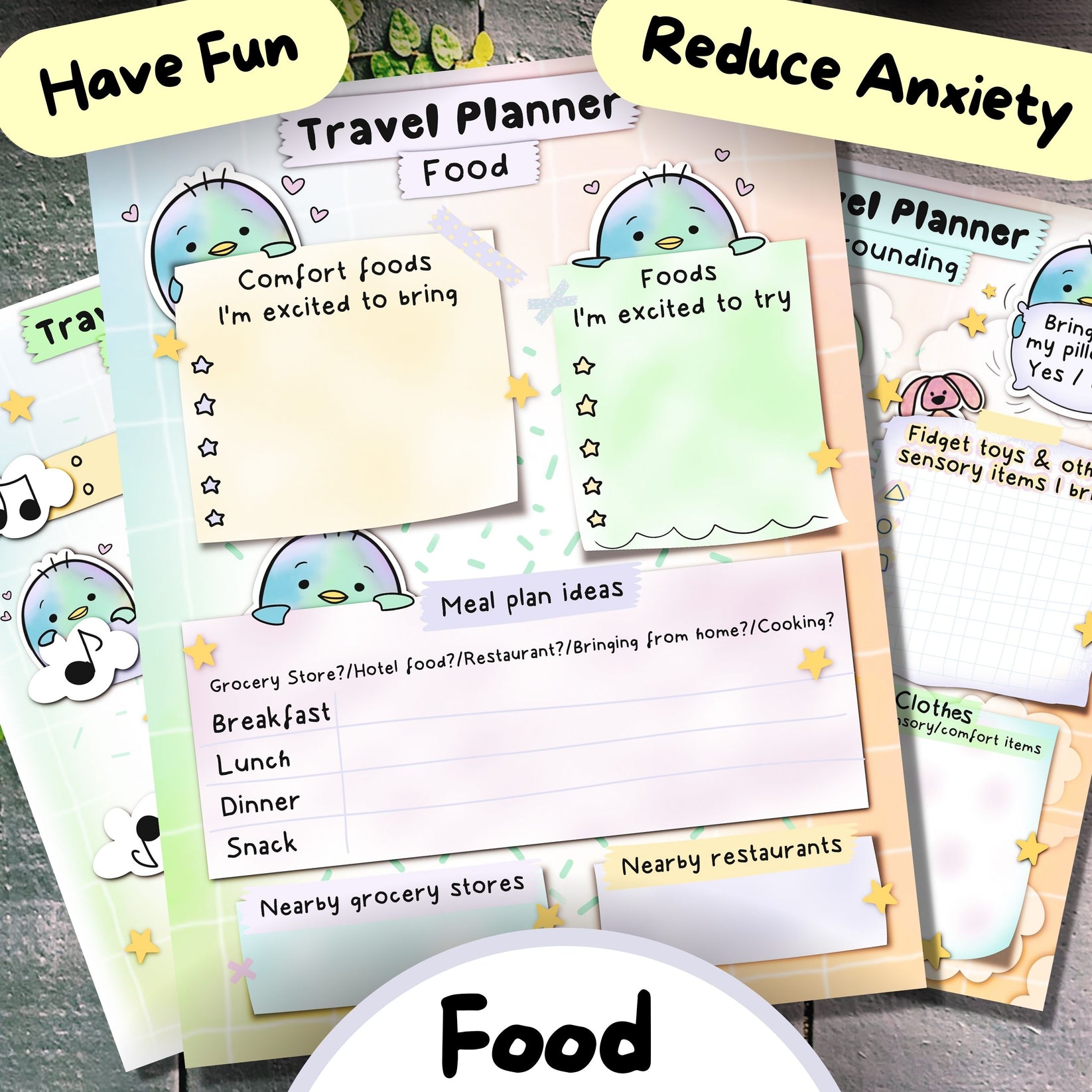 Autism Travel Planner and Journal Pages | LiL Penguin Studios