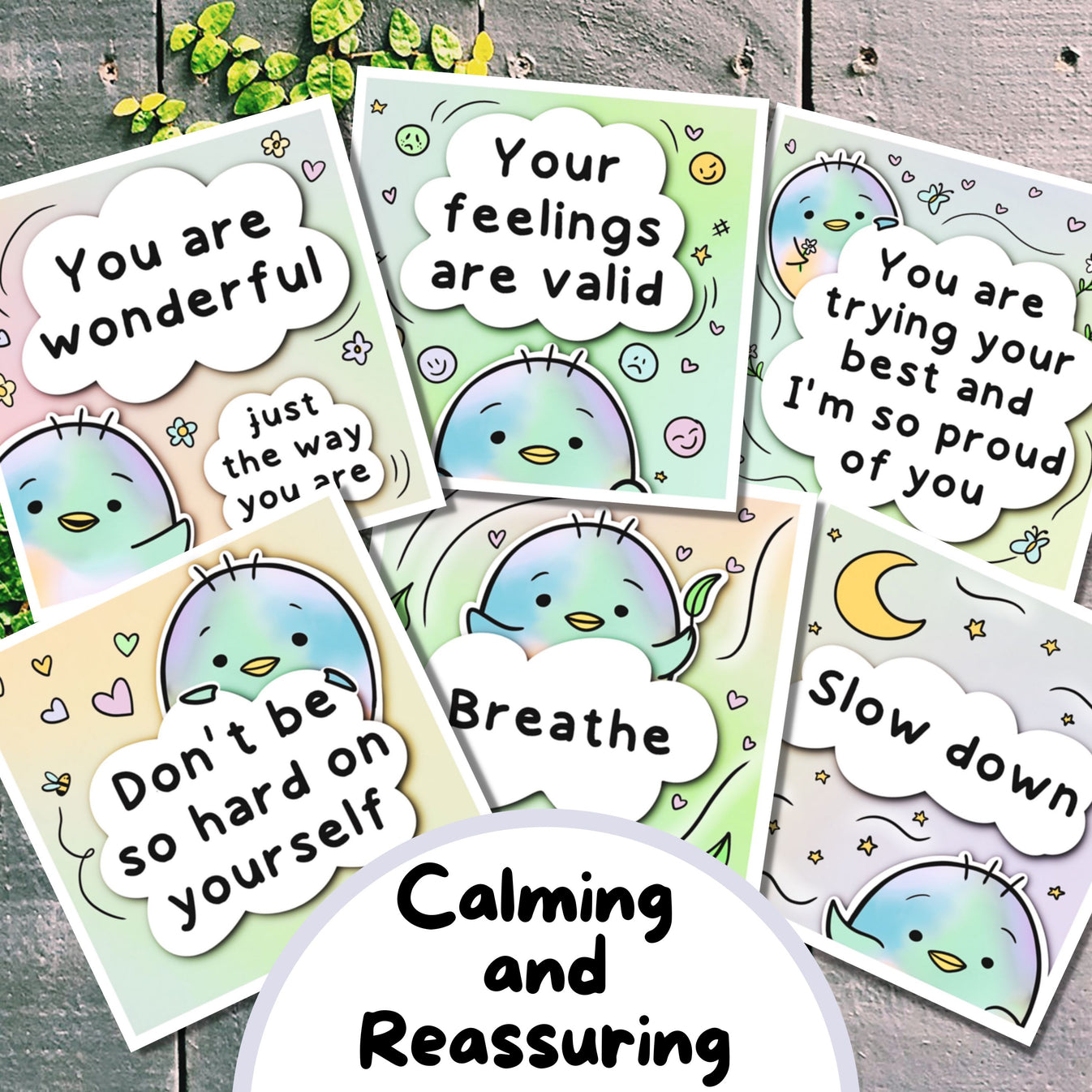 Printable Communication Cards and Affirmations | LiL Penguin Studios
