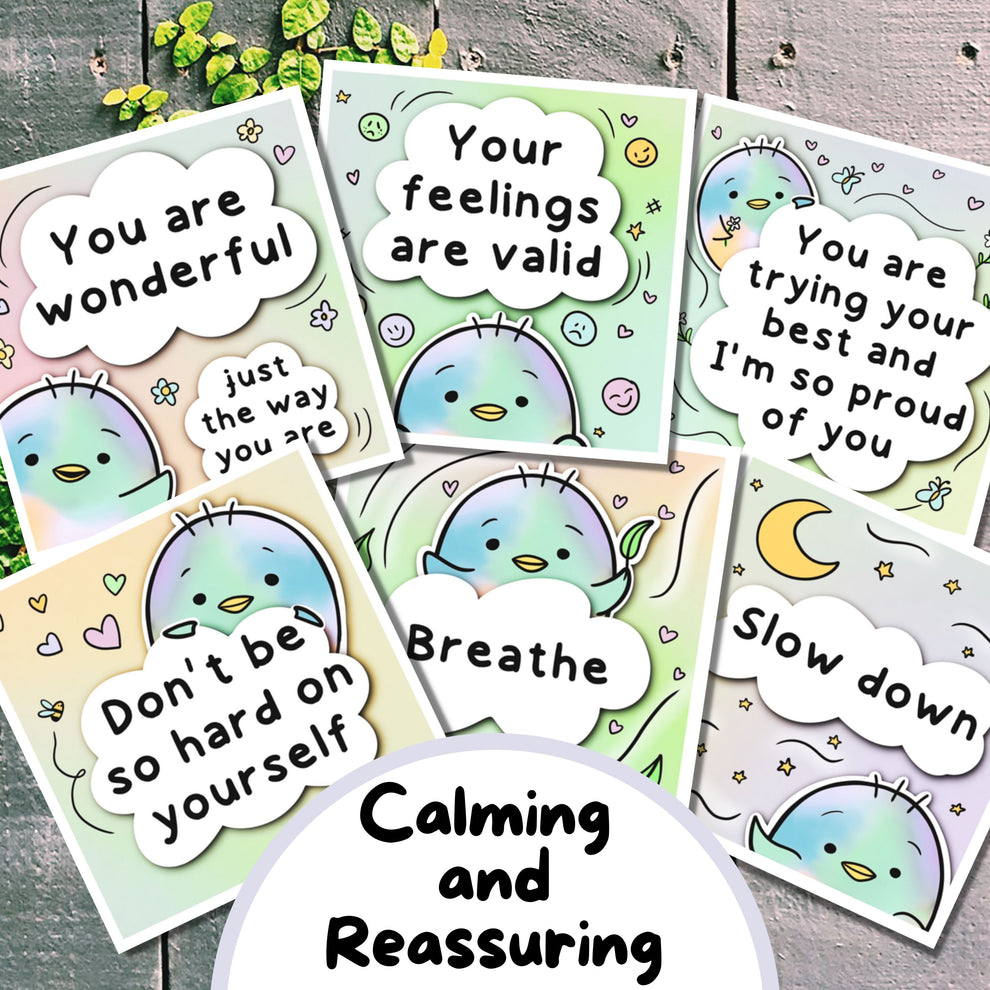 Printable Communication Cards and Affirmations | LiL Penguin Studios