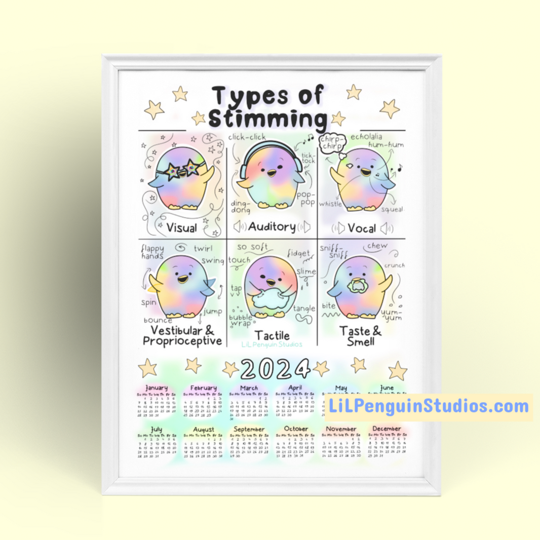 Autism Printable Calendars | LiL Penguin Studios