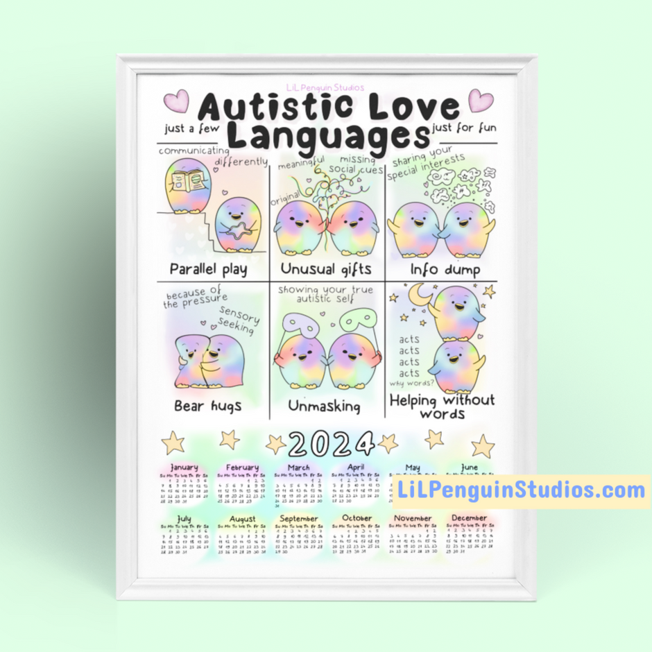 Autism Printable Calendars | LiL Penguin Studios