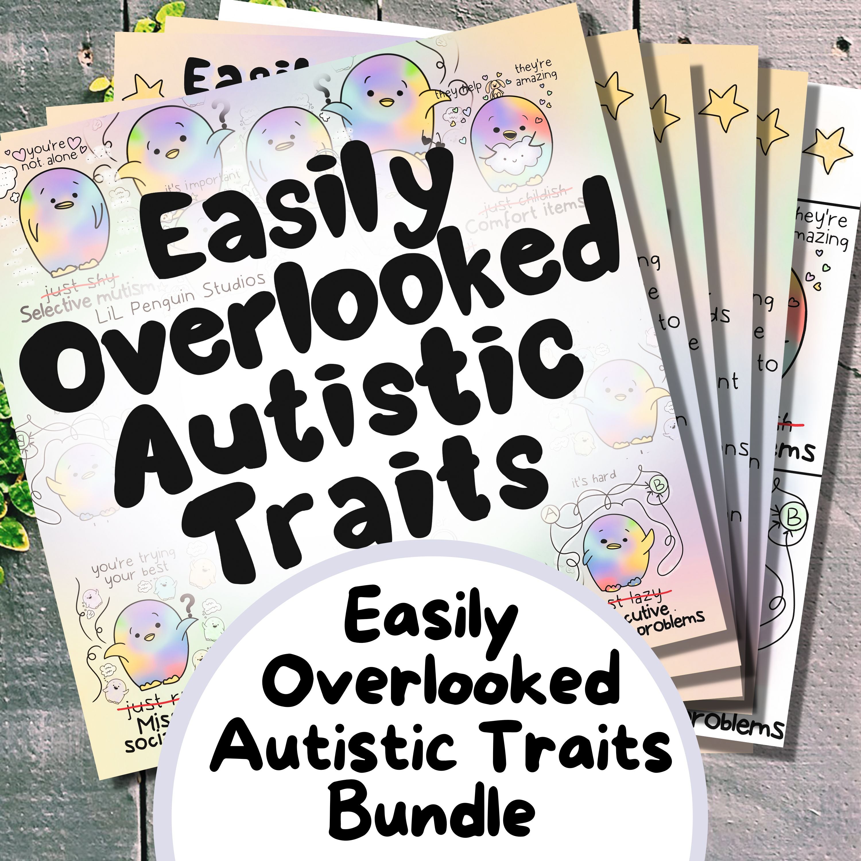 Overlooked Autistic Traits Bundle | LiL Penguin Studios