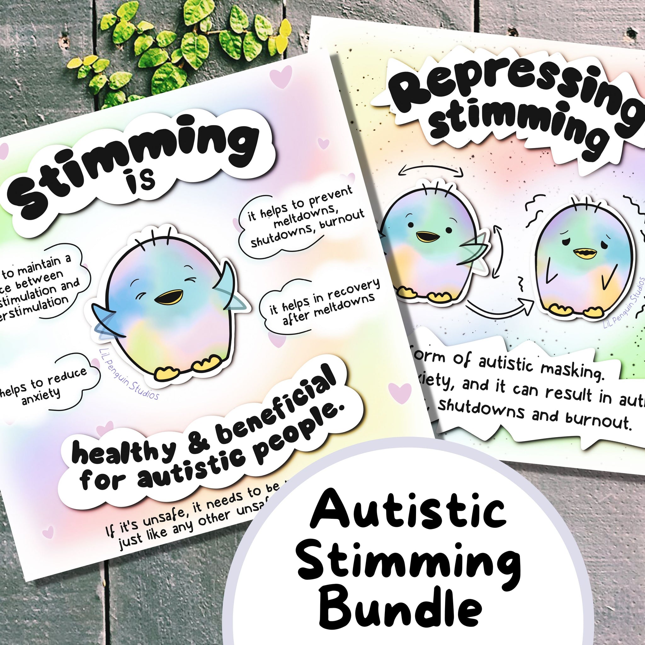 'Autistic Stimming' Printable Bundle with a Blank Worksheet - Private ...