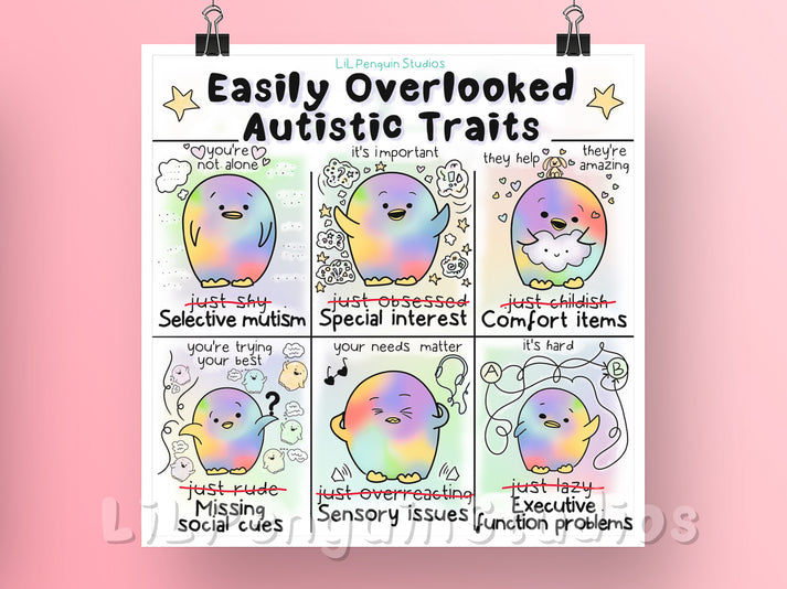 'Easily Overlooked Autistic Traits' | LiL Penguin Studios