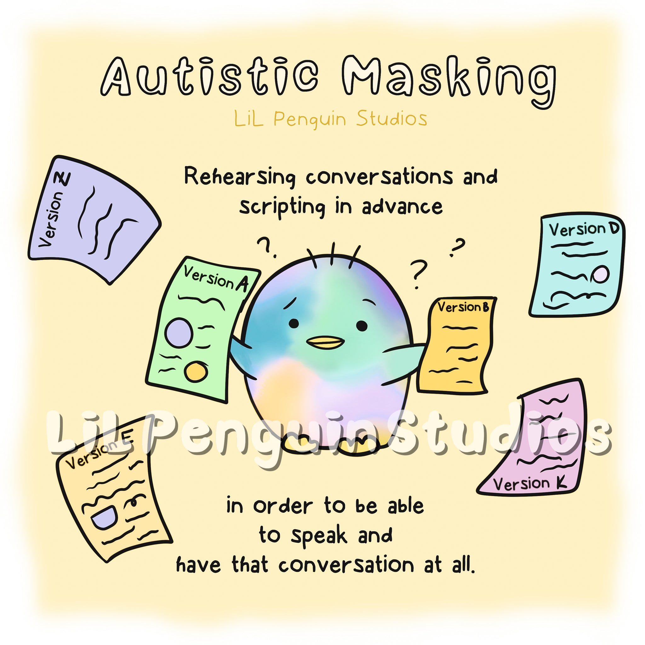 Autistic Masking Bundle for Therapists | LiL Penguin Studios