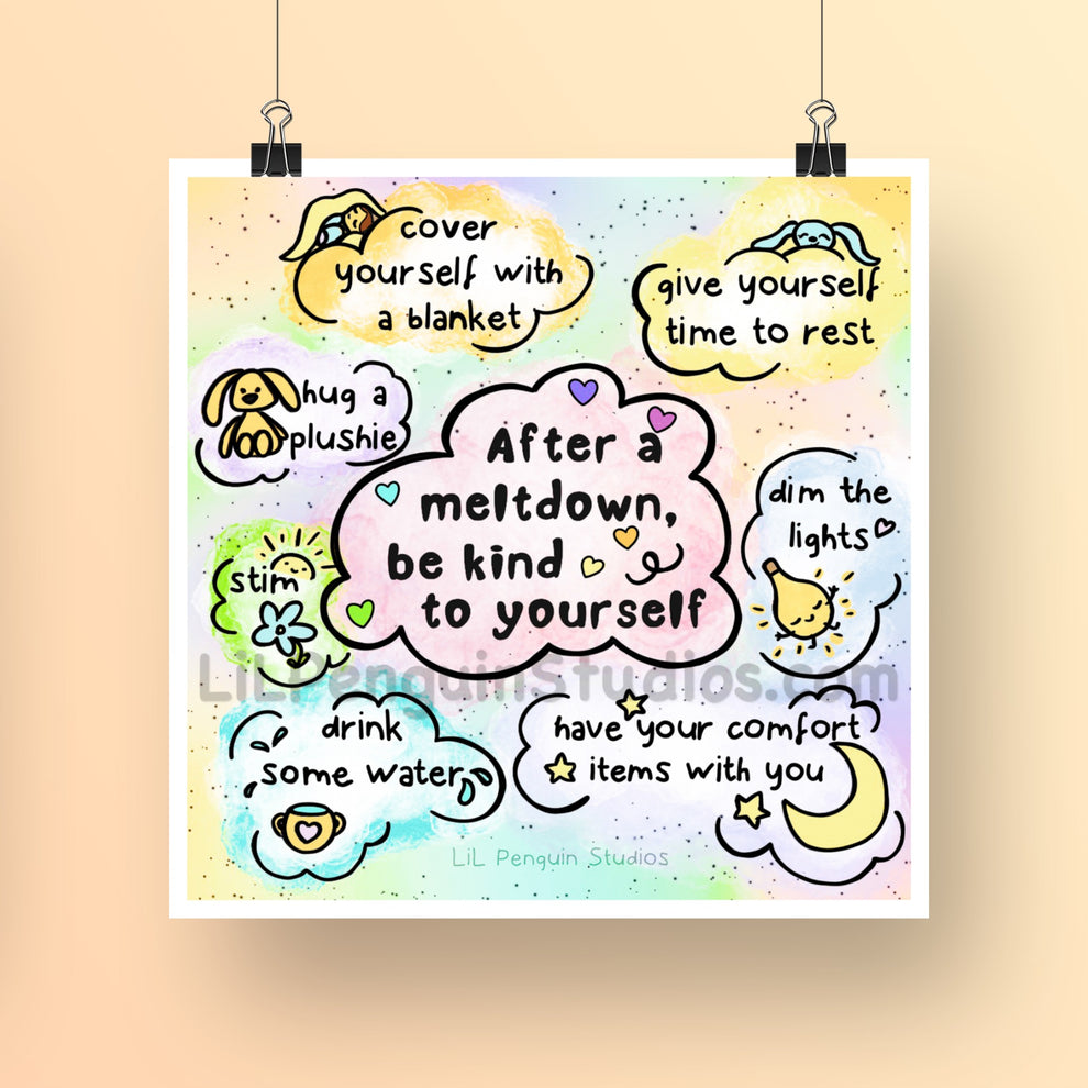 Autistic Meltdown Recovery Print | LiL penguin Studios – LiL Penguin ...