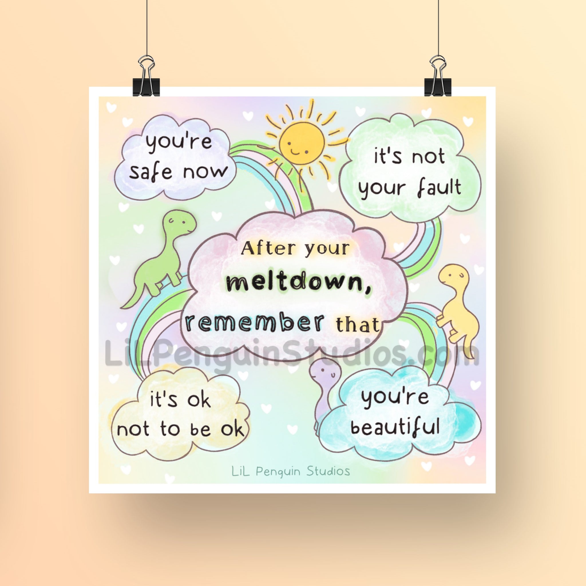 Autistic Meltdown Recovery Print | LiL Penguin Studios