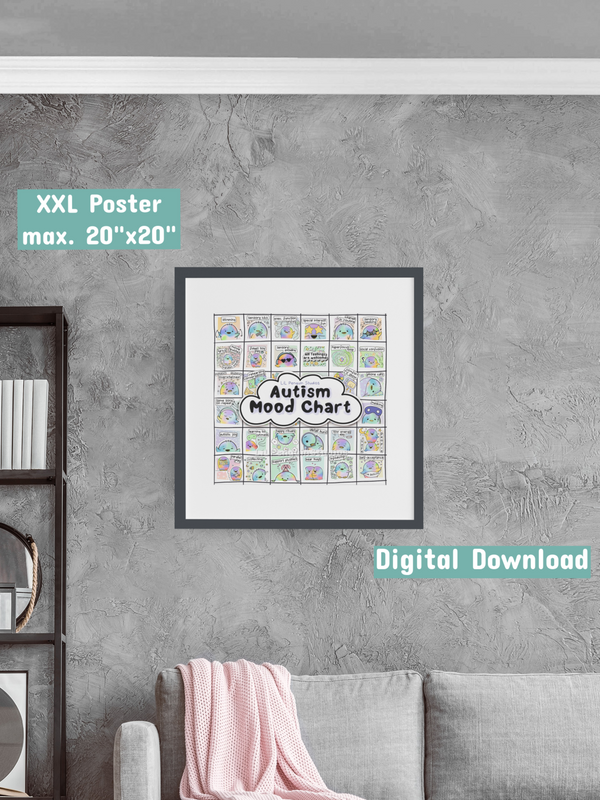 Autism Poster, DIY Memory Game, Magnets | LiL Penguin Studios
