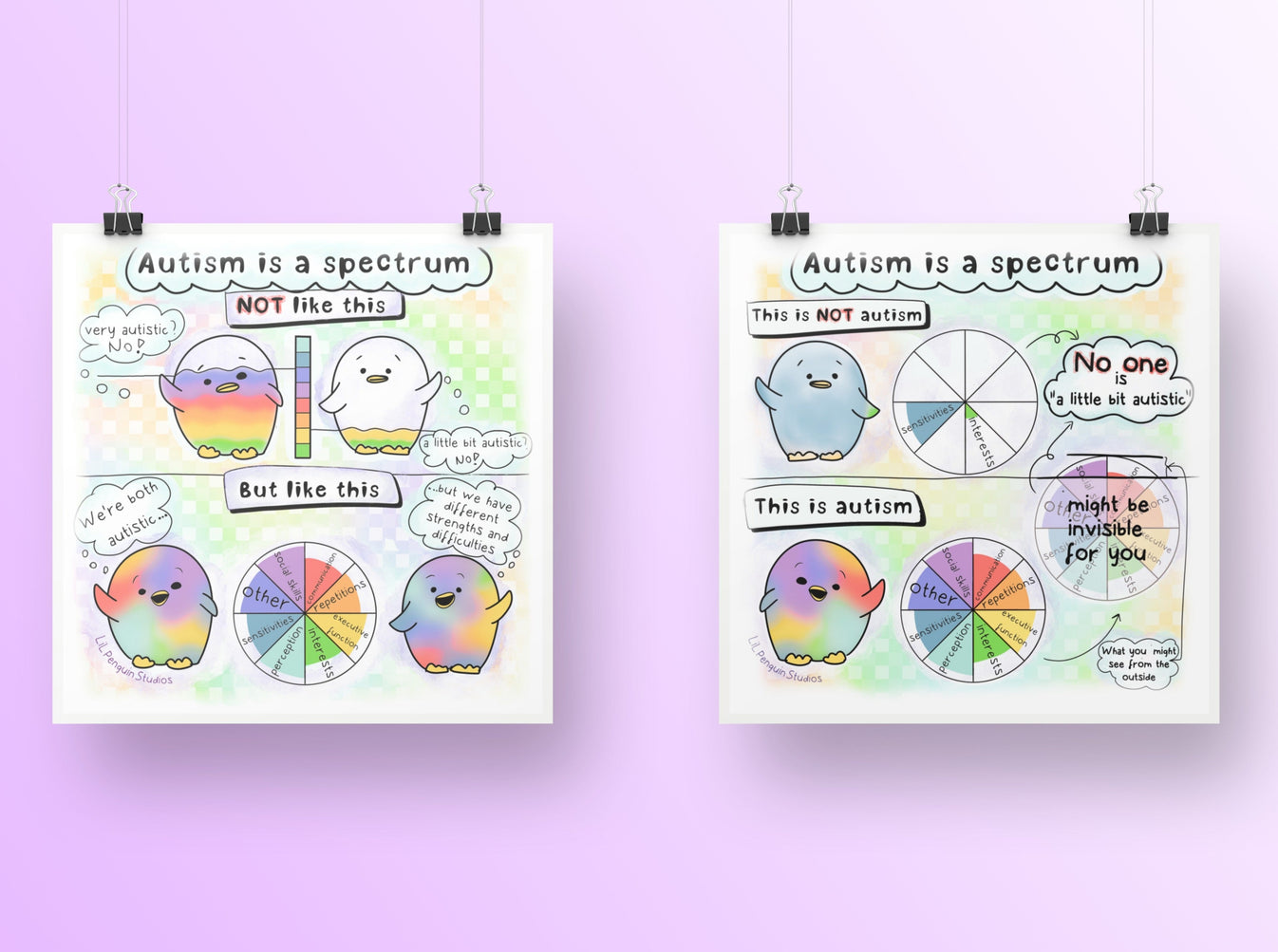 'Autism Is a Spectrum' Therapist Print | LiL Penguin Studios